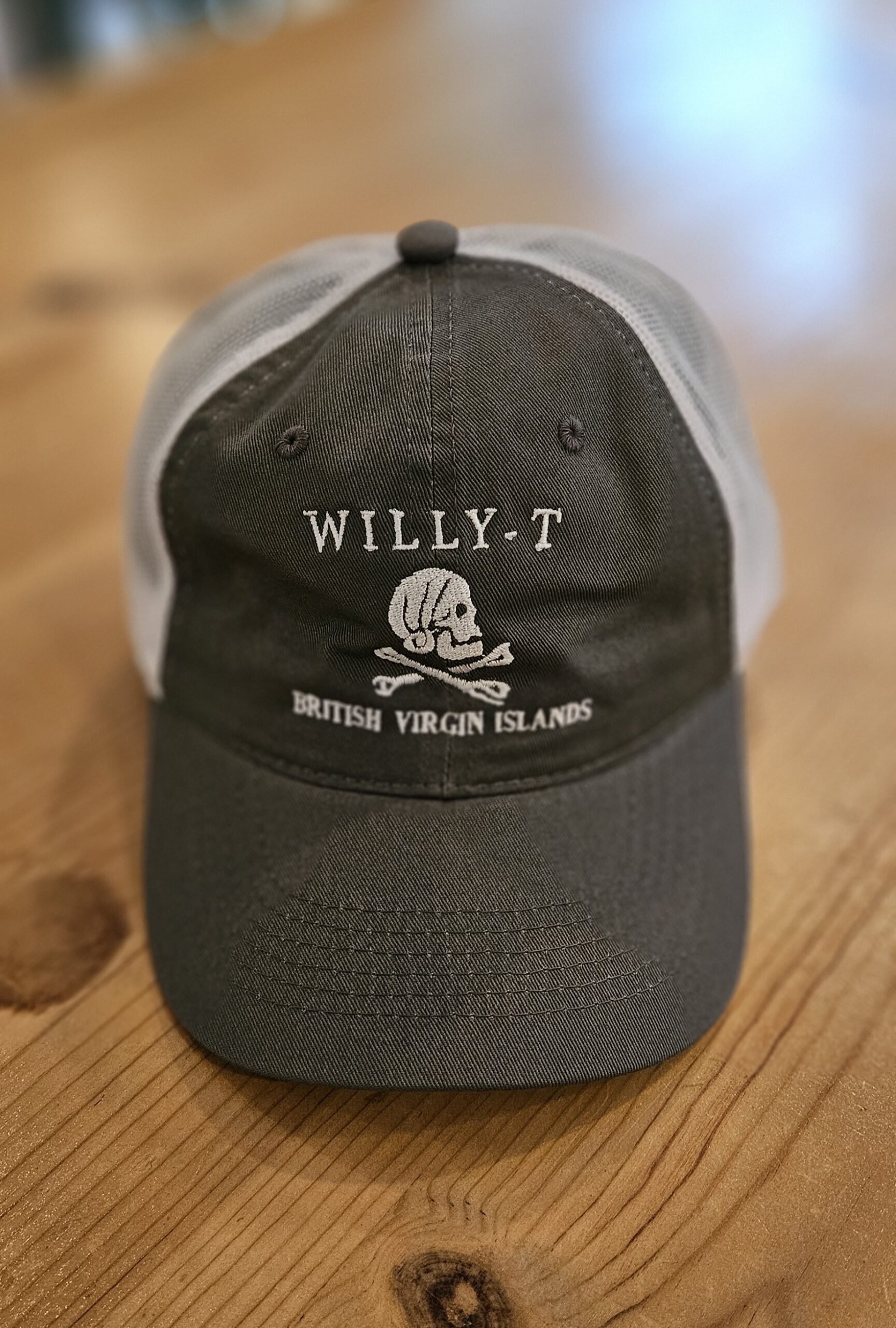 Grey Willy T Trucker Hat - Willy T BVI